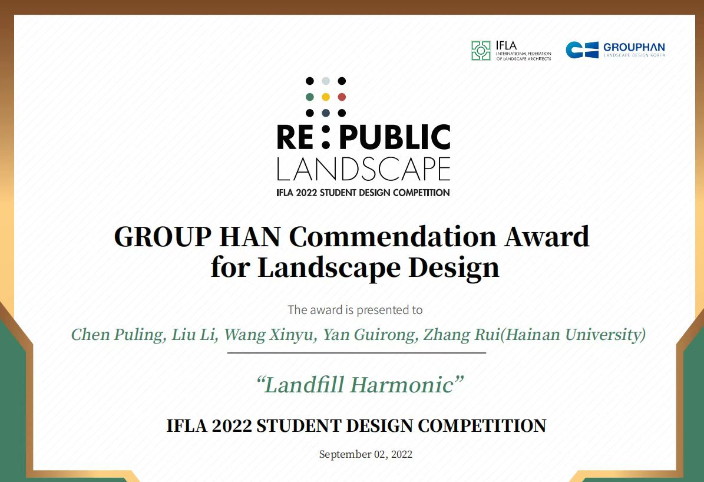Hainan University Team wins landscape design award at IFLA - Focus on ...